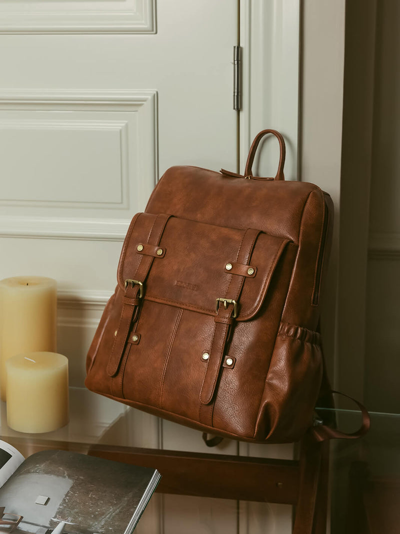 Scarlett Flip Zipper Vegan 15.6-Inch Backpack– Ecosusi