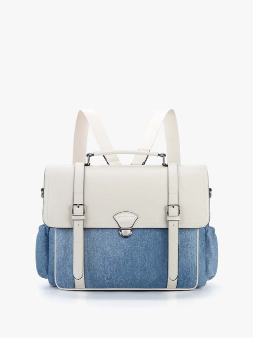 15.6 inch Stylish Leather Briefcase Backpack for Women– Ecosusi
