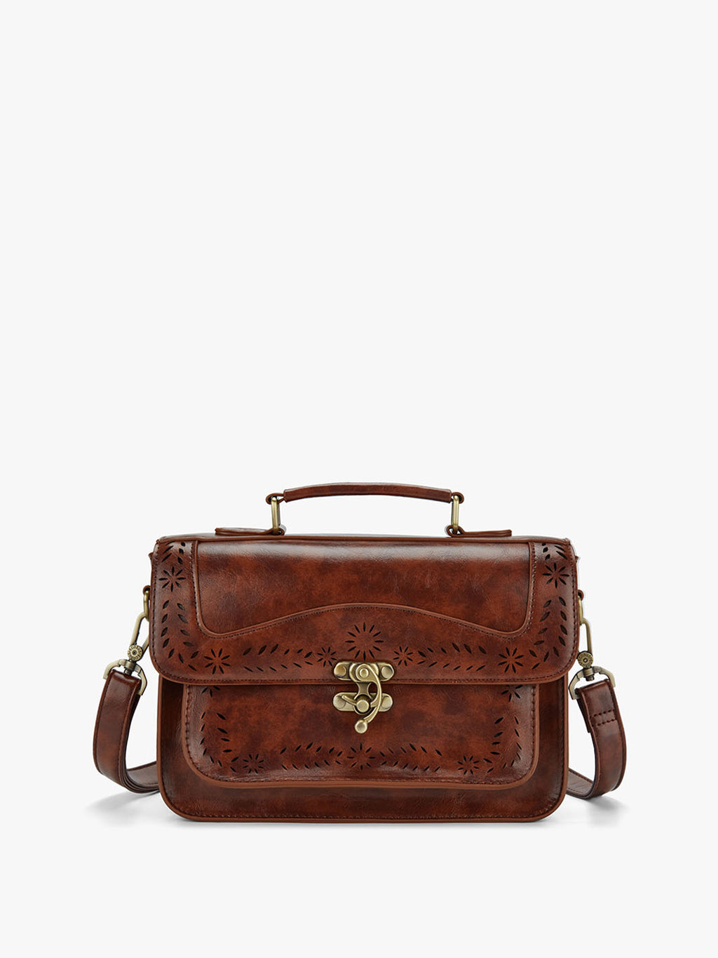 Women's Perforated Messenger Bag - Great Gifts Club