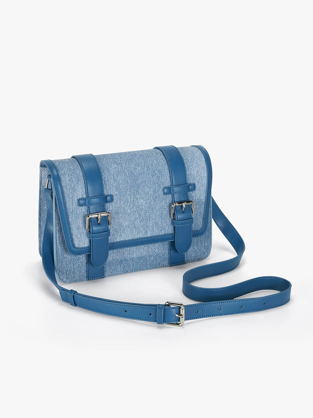 Jane Messenger Bag- Denim Leather– Ecosusi